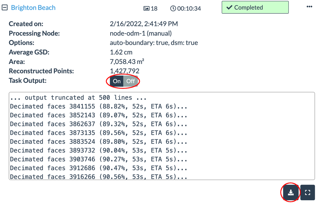 Task Options | WebODM Lightning